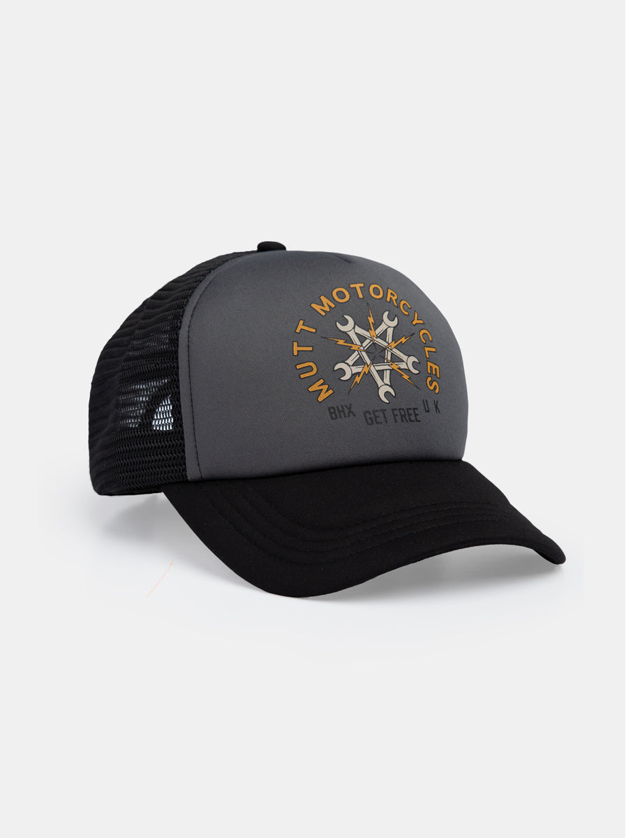 Mutt Get Free Trucker in Grey | Mutt Motorcycles